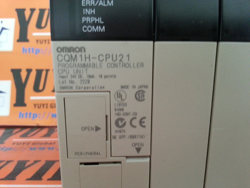 OMRON CQM1H--CPU21 Programmable Controller - 裕益科技自動化設備可程式編碼器PLC分散式控制系統DCS